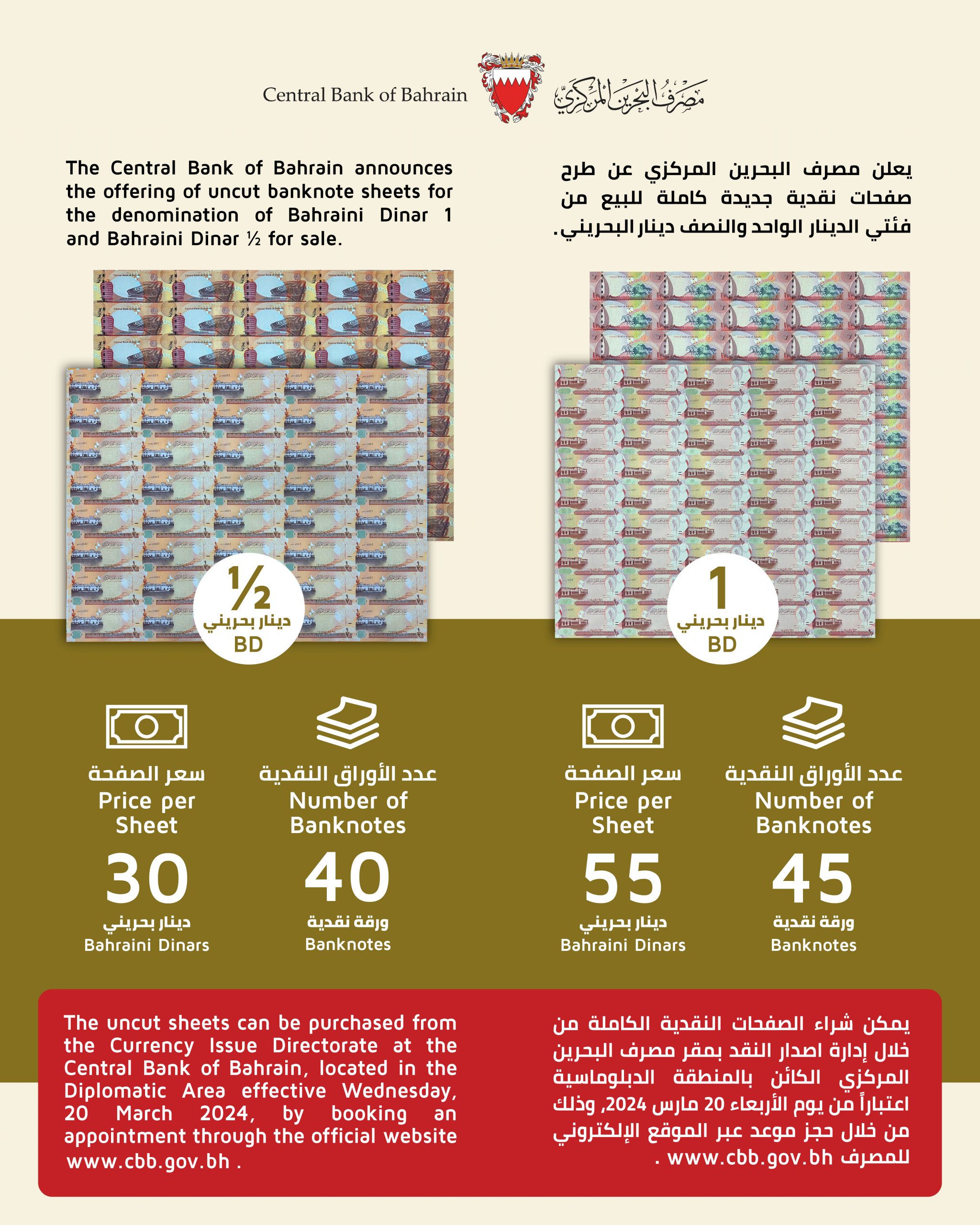 CBB Announces New Uncut Banknote Sheets | CBB